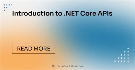 Einführung In Net Core Apis Tech42 Software Solutions Tech42 Software Solutions Gmbh