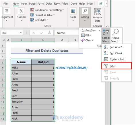 Excel Formula To Find Duplicates In One Column 8 Easy Ways Exceldemy