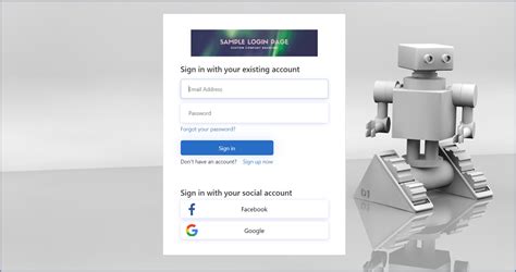 The Code Blogger Login Page Customization Options In Azure Ad B2c