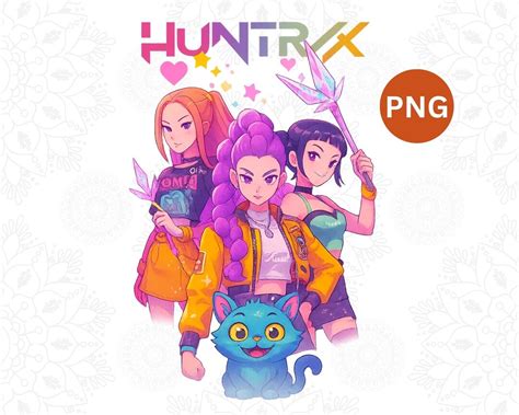 Huntrix Png Cazadores De Demonios Png Chicas Saja Png Tigre
