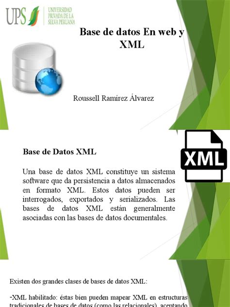 Base De Datos En Web Y Xml Pdf Bases De Datos Xml