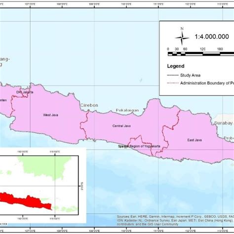 Map Of Research Location Java Island Download Scientific Diagram