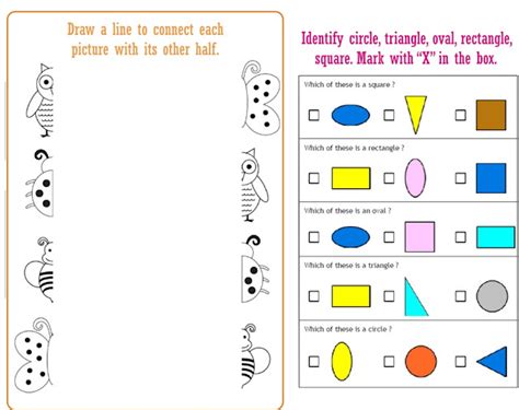 Worksheets Draw A Line To Connect The Picture