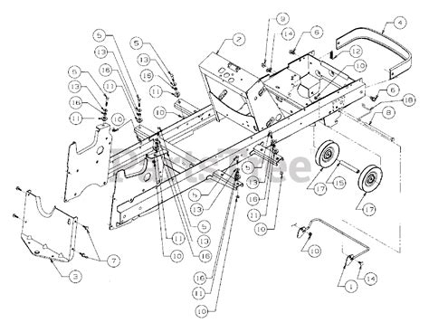 Cub Cadet 2166 13a 254g100 Cub Cadet Garden Tractor Frame And Drawbar Parts Lookup With
