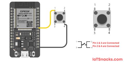 Push Button With Esp32 Doit Devkit V1 Step By Step Tutorial