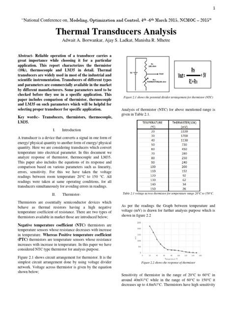 Final Paper Thermal Transducer Analysis Paper Id 245 Download Free