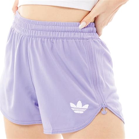 Buy Adidas Originals Womens Zip Up Shorts Light Purple