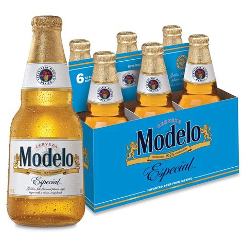 Modelo Especial Lager Beer 6pk12 Fl Oz Bottles Cerveza Modelo