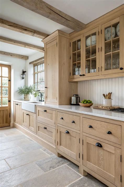 Farmhouse Light Wood Kitchen Cabinets Timeless Style And Durability