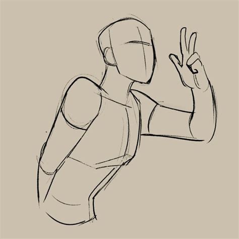Headshot Poses Drawing Reference Waving Pose Reference Drawing