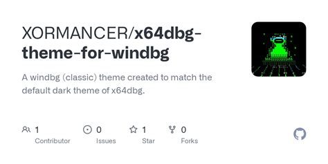 Github Xormancerx64dbg Theme For Windbg A Windbg Classic Theme Created To Match The