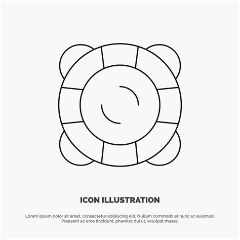 Protection Safety Support Float Line Icon Vector 19112197 Vector Art At Vecteezy