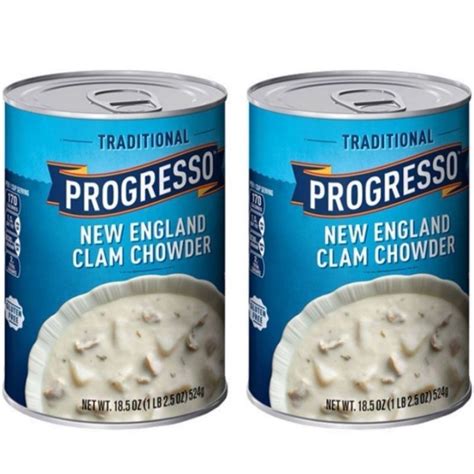Rich And Hearty Canned Progresso Light New England Clam Chowder Soup