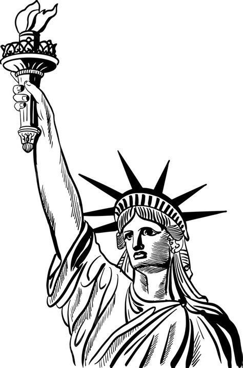 Dibujo De Estatua La Libertad Png Dibujos Estatua De La Libertad