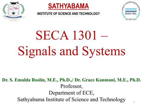 Signals And Systemsisooperationspptx Physics Science