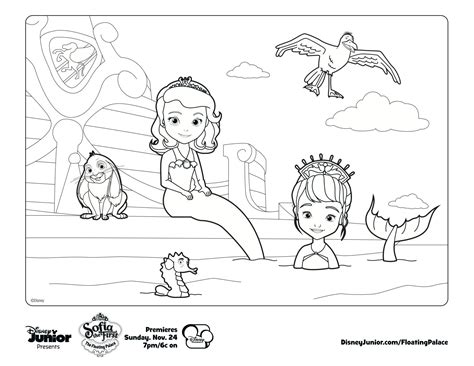 Mermaid Sofia The First Coloring Pages Mermaid Sofia The First Coloring Pages