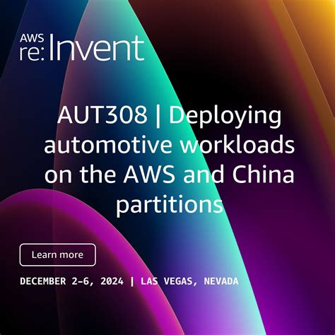 Awsreinvent Aws For Automotive