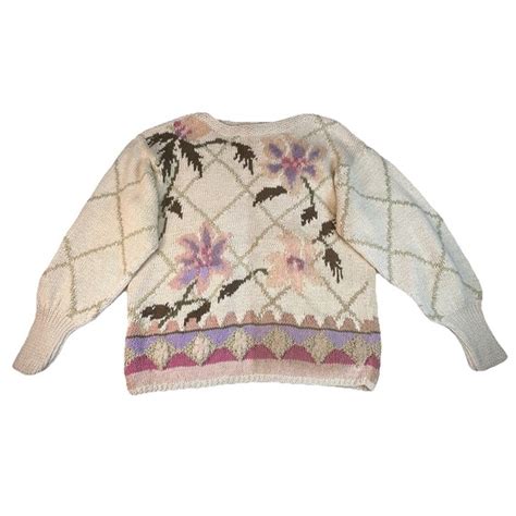 Jennifer Reed Sweaters Vtg Jennifer Reed Sweater Sz S Hand Knitted