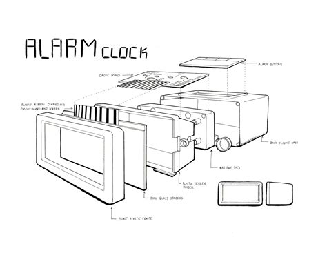 Exploded View Alarm Clock Behance