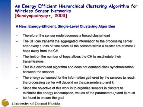 Ppt Clustering In Sensor Networks Powerpoint Presentation Free