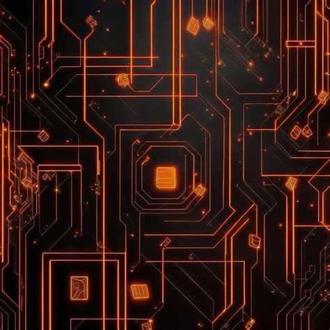 Premium Ai Image Digital Technology Circuit Lines Technology Circuit