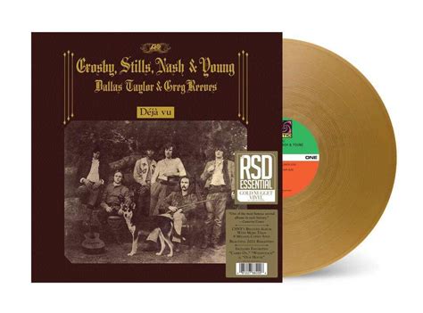 Crosby Stills Nash And Young Deja Vu 2021 Remaster Gold Vinyl Lp