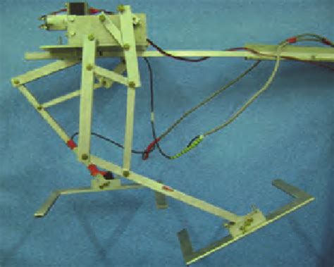 A Prototype Of A Single Dof Biped Robot With Two Chebyshev Pantograph Download Scientific