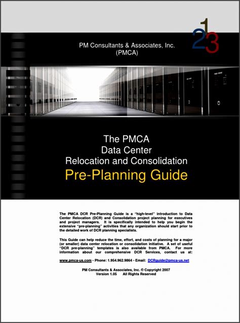 Data Center Relocation Project Plan Template