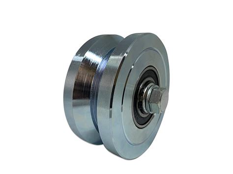 Heavy Duty 4 V Groove Slide Gate Wheels Double Bearing