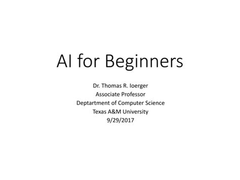 Ppt Ai And Ml Courses For Beginners Powerpoint Presentation Free