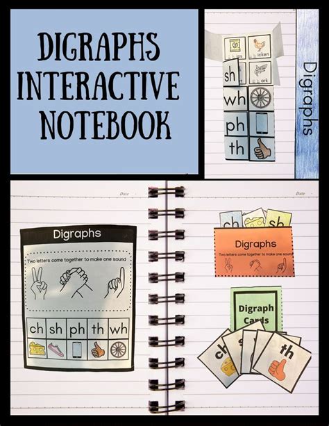 Beginning Digraphs Interactive Notebook And Anchor Chart Digraph