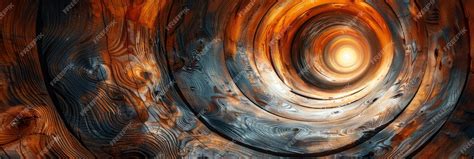 Premium Photo Abstract Wooden Vortex Texture Hypnotic Spiral Wood Pattern