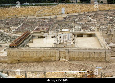 Model Of Herods Temple In Jerusalem The Temple Was A 50 M High Marble