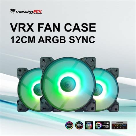 Argb Sync VenomRX Casing Fan Cm Light FAN Double RING LED Fan Case Rgb CHASING FAN