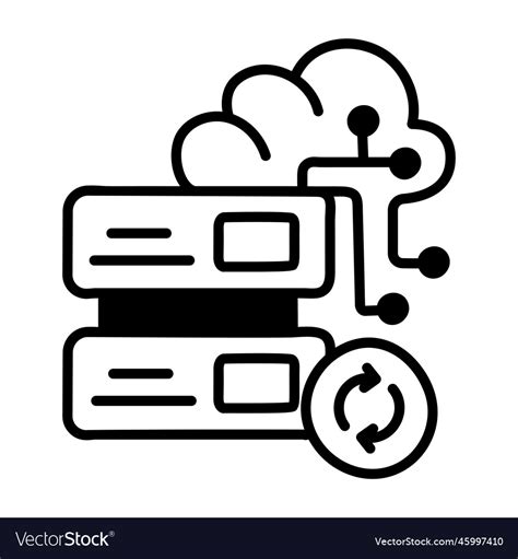Server Refresh Royalty Free Vector Image Vectorstock