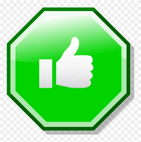 Thumbs Up Clipart Green