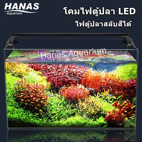 Hanas ไฟตู้ปลาสลับสีได้ โคมไฟตู้ปลา Led ไฟไม้น้ำ ไฟตู้ปลา สำหรับตู้ 90 98 Cm 36 นิ้ว The Old