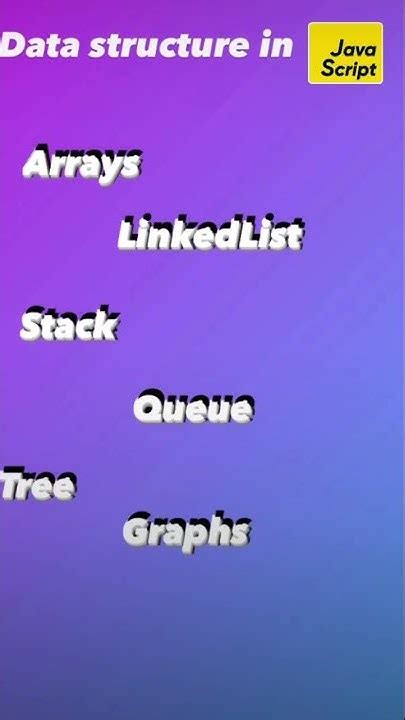 Data Structure In Javascript Code Javascripts Program Datastructures Youtube