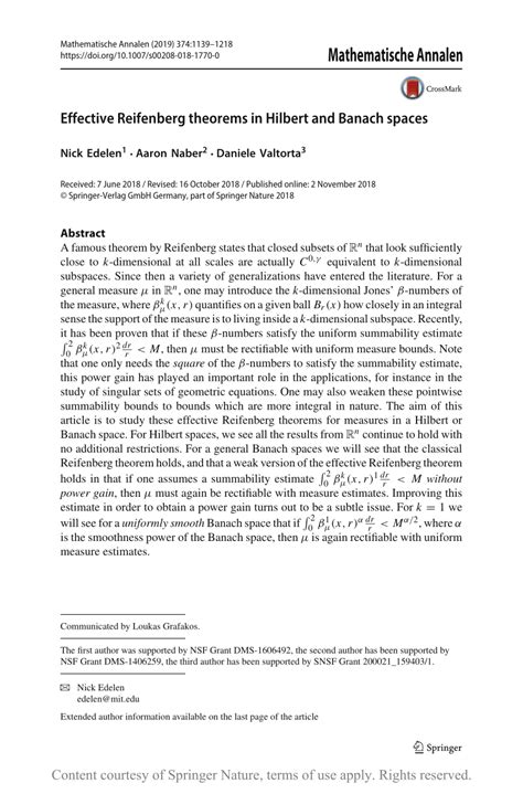 Effective Reifenberg Theorems In Hilbert And Banach Spaces