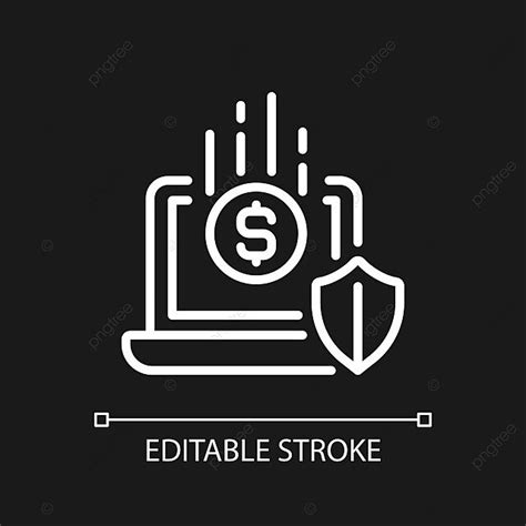 Aesthetic White Linear Icon For Darkthemed Fundraising Platform Vector Nightmode Icon