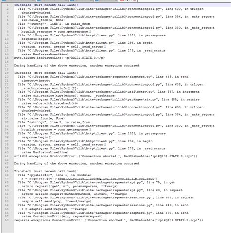 Python 3x Requestsget Error When Reaching An Arduino Web Server