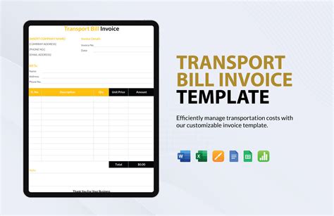 Editable Transportation Templates In Excel To Download