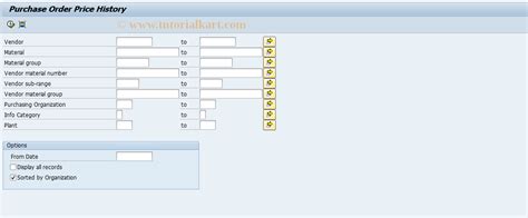 ME P SAP Tcode Purchase Order Price History ME P SAP Tcode Purchase Order Price History