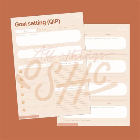 QIP Goal Setting And Progress Notes All Things Oshc