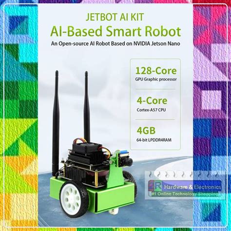 Jual JetBot Artificial Intelligence Robot Kit Based On NVIDIA Jetson Nano Kota Surabaya R