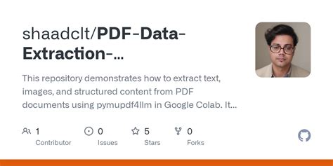 Github Shaadcltpdf Data Extraction Pymupdf4llm This Repository Demonstrates How To Extract