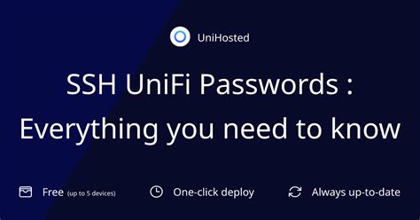 Ssh Unifi Passwords Everything You Need To Know