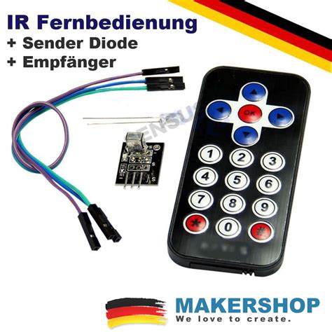 Ir Infrarot Funk Fernbedienung Set Sender Empfänger Arduino Raspberry