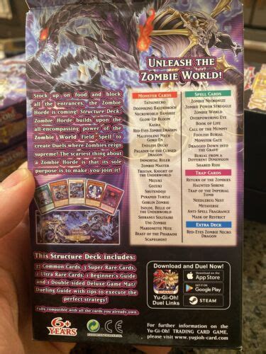 Yu Gi Oh Tcg Zombie Horde Structure Deck Cards For Sale Online Ebay