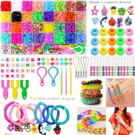 Temu｜ensemble De Fabrication De Bracelets En Caoutchouc De Plus De 2500